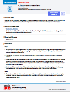 Classmate Interview - TeachHUB