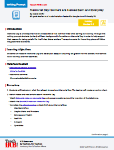 Memorial Day: Soldiers are Heroes Each and Everyday - TeachHUB