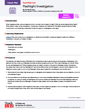 Flashlight Investigation - TeachHUB