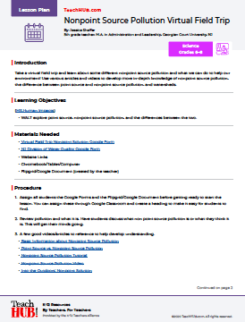 Nonpoint Source Pollution Virtual Field Trip - TeachHUB