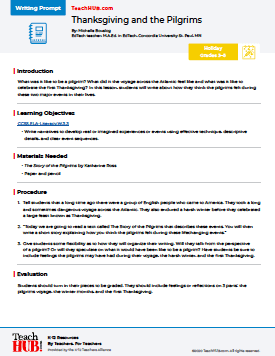 Thanksgiving and the Pilgrims - TeachHUB