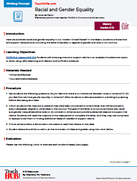 Racial and Gender Equality - TeachHUB