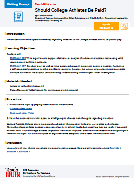 Should College Athletes Be Paid? - TeachHUB