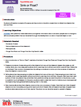 Sink or Float? - TeachHUB