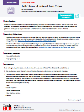 Talk Show: A Tale of Two Cities - TeachHUB