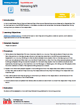 Honoring 9/11 - TeachHUB