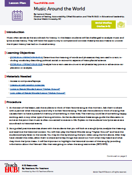 Music Around the World - TeachHUB